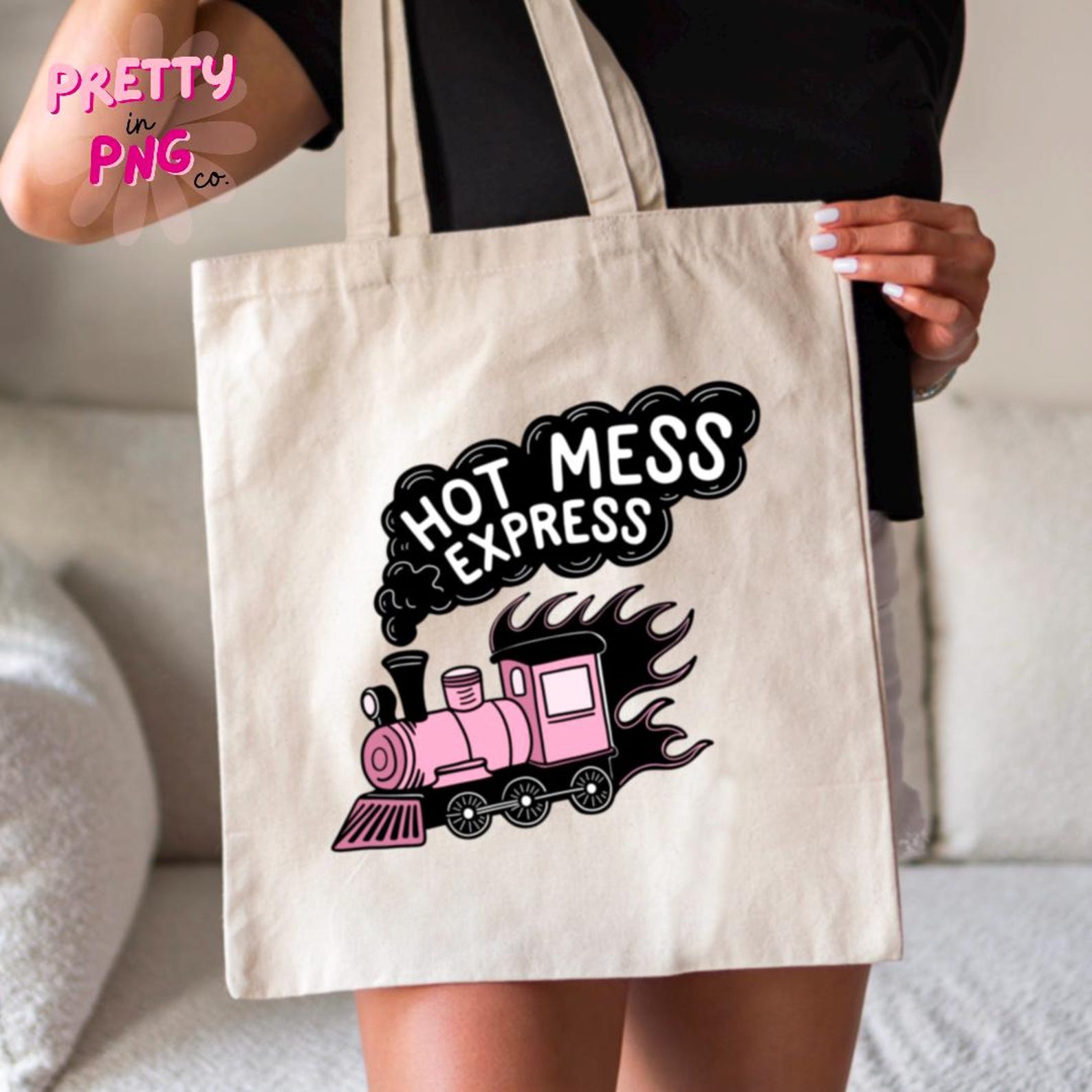 Hot Mess Express PNG | Funny Pink Train Digital Download | Chaos Humor ...
