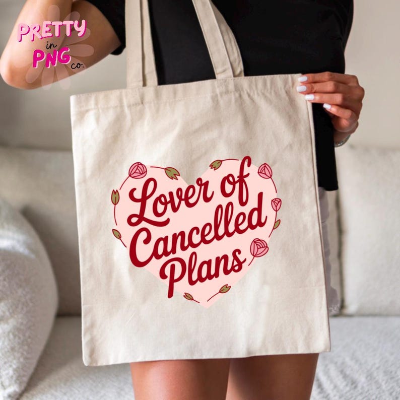 Lover of Canceled Plans PNG | Trendy Sticker Png | Funny Introvert Png ...
