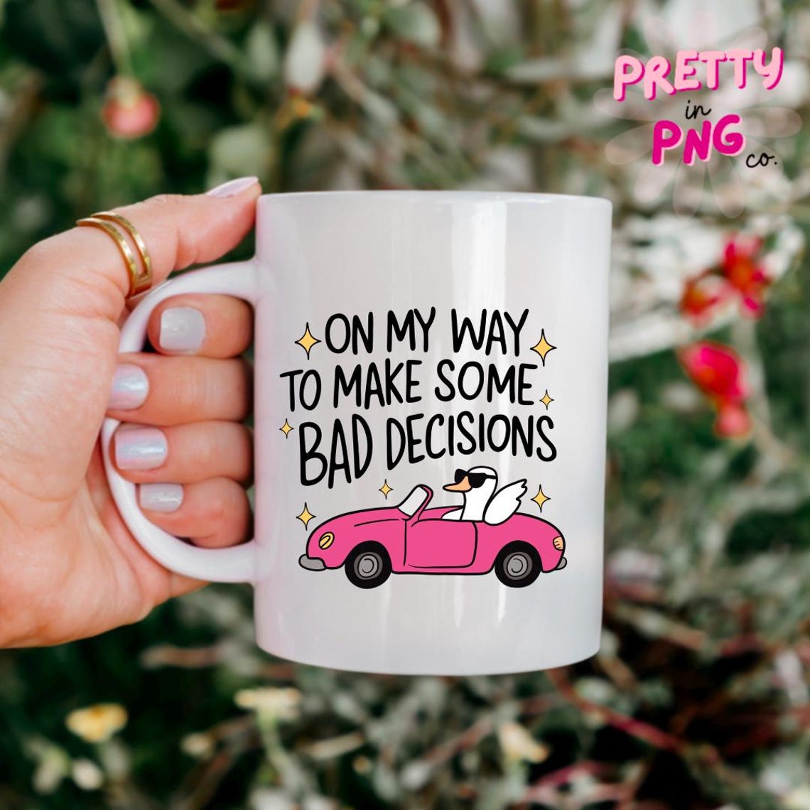 Funny Goose Bad Decisions PNG: Trendy Girly Design (digital Download ...