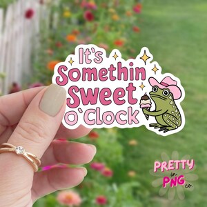 It’s Somethin’ Sweet O’clock PNG | Cute Frog With Ice Cream Design ...