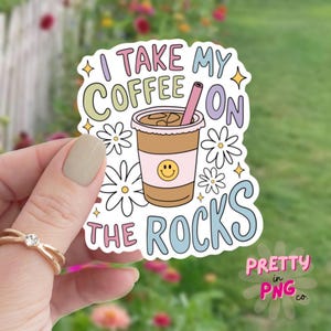 I Take My Coffee on the Rocks PNG | Trendy PNG | Popular PNG | Cute ...