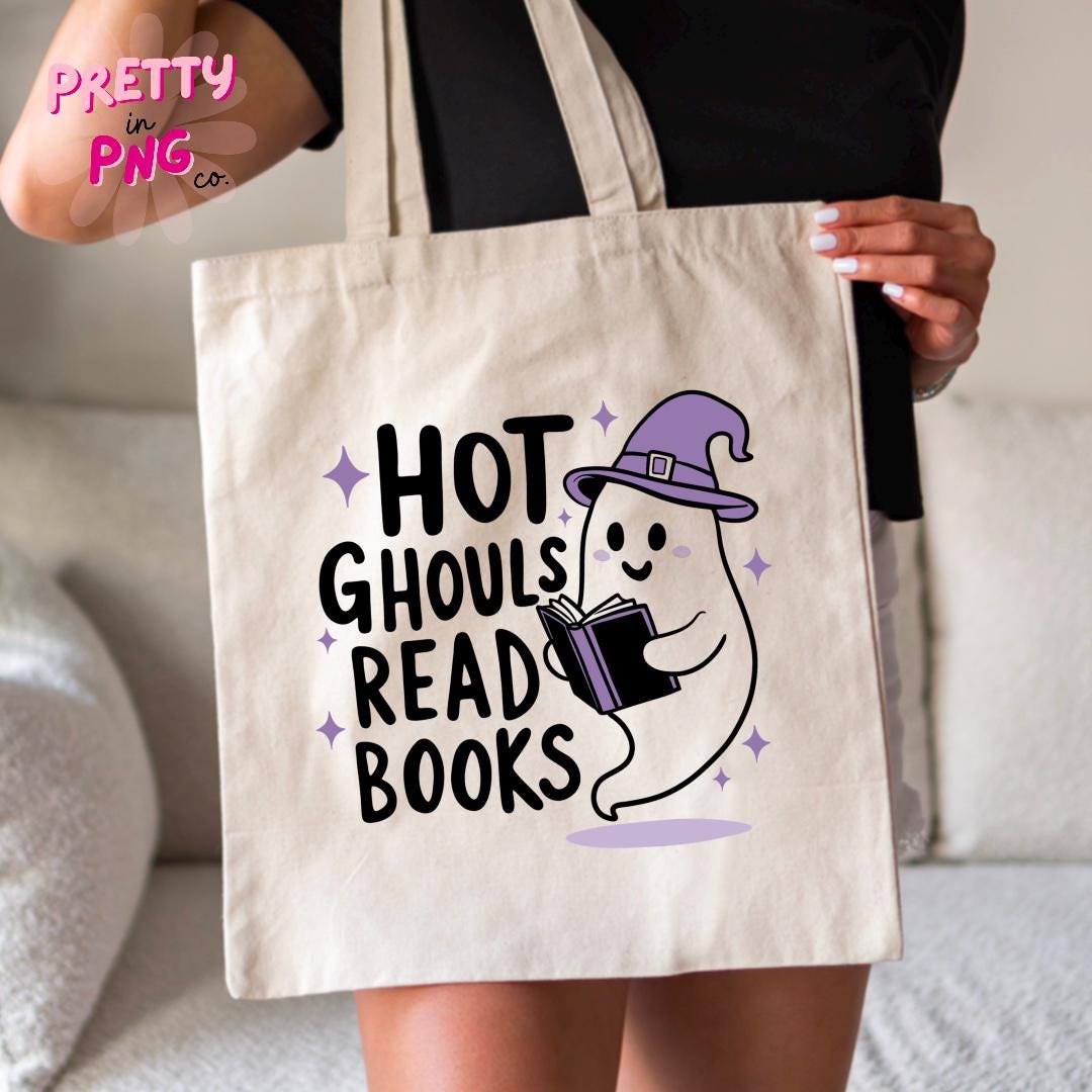 Hot Ghouls Read Books PNG | Trendy Bookish Halloween PNG | Popular ...