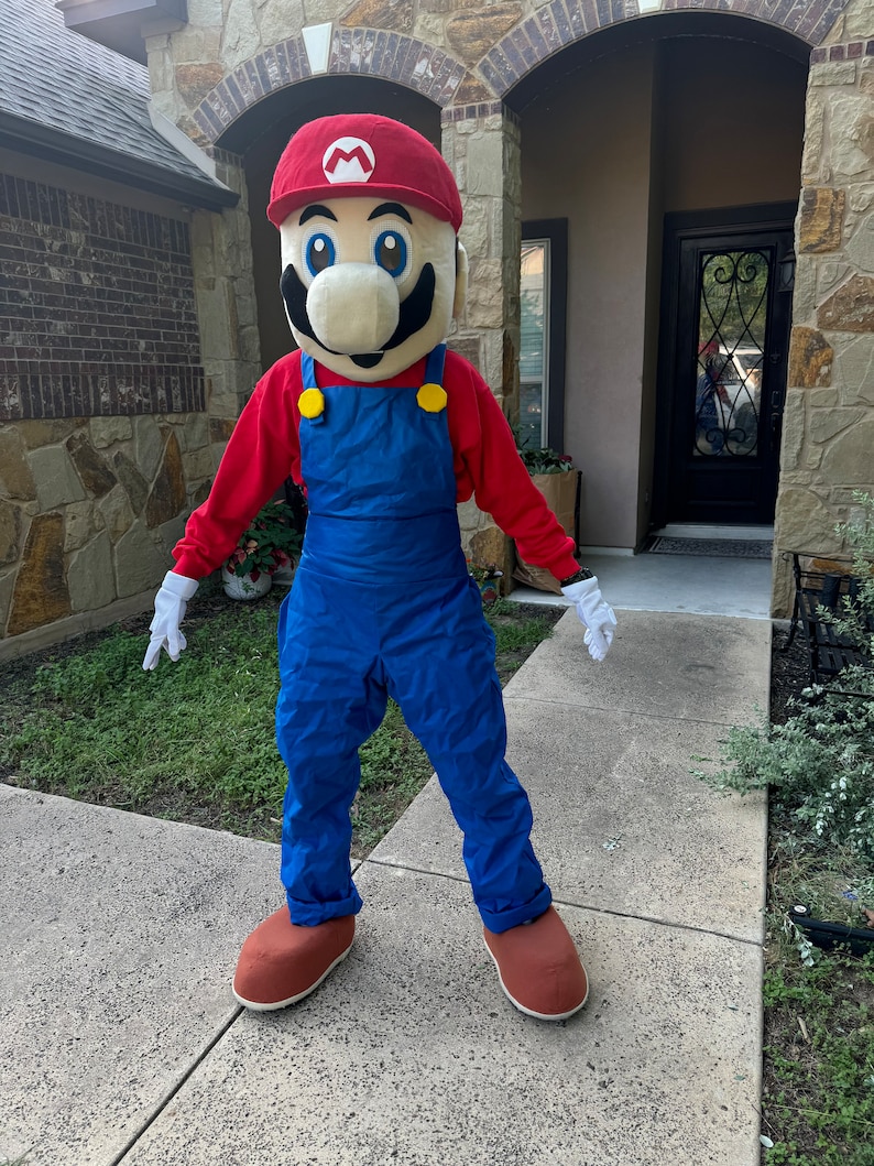 Custom Mario Mascot Costume for Adults (gently Worn) - Etsy