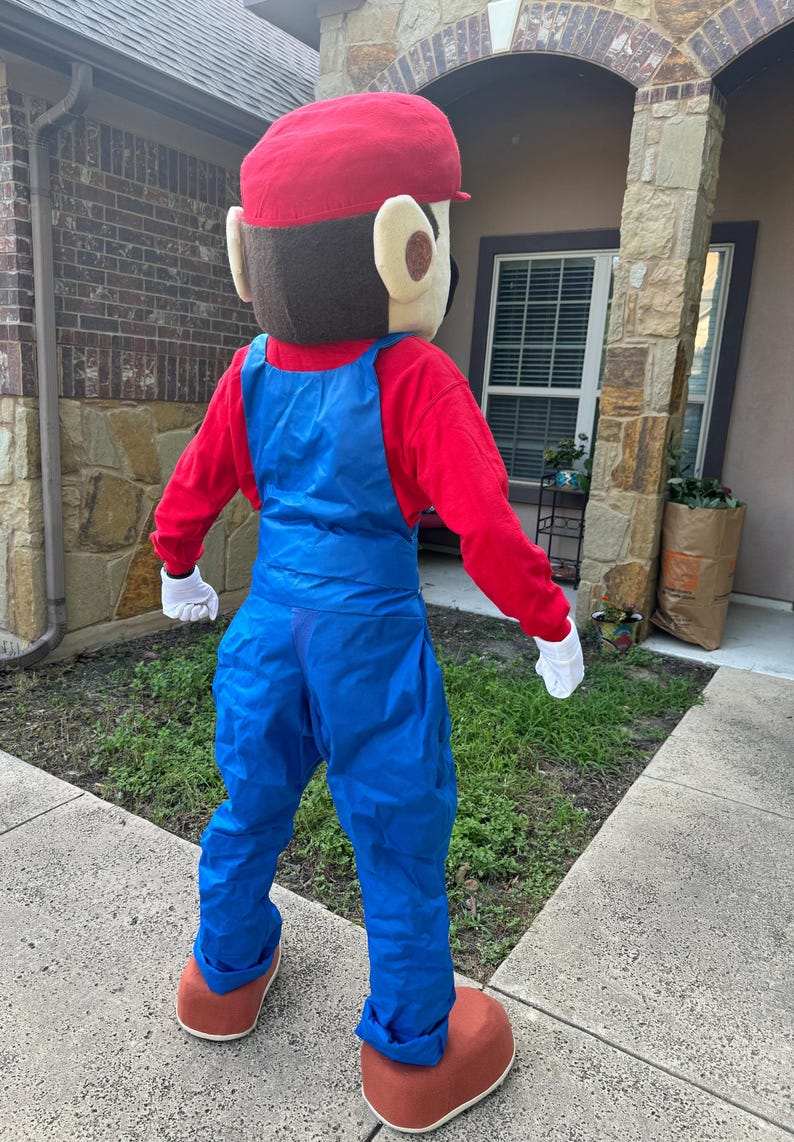 Custom Mario Mascot Costume for Adults (gently Worn) - Etsy