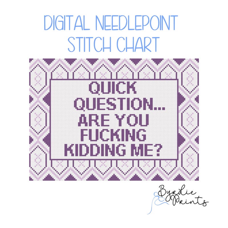 Funny Needlepoint - Etsy