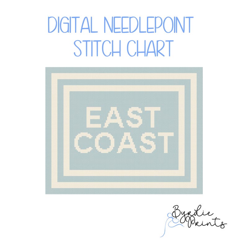 Beach Needlepoint - Etsy