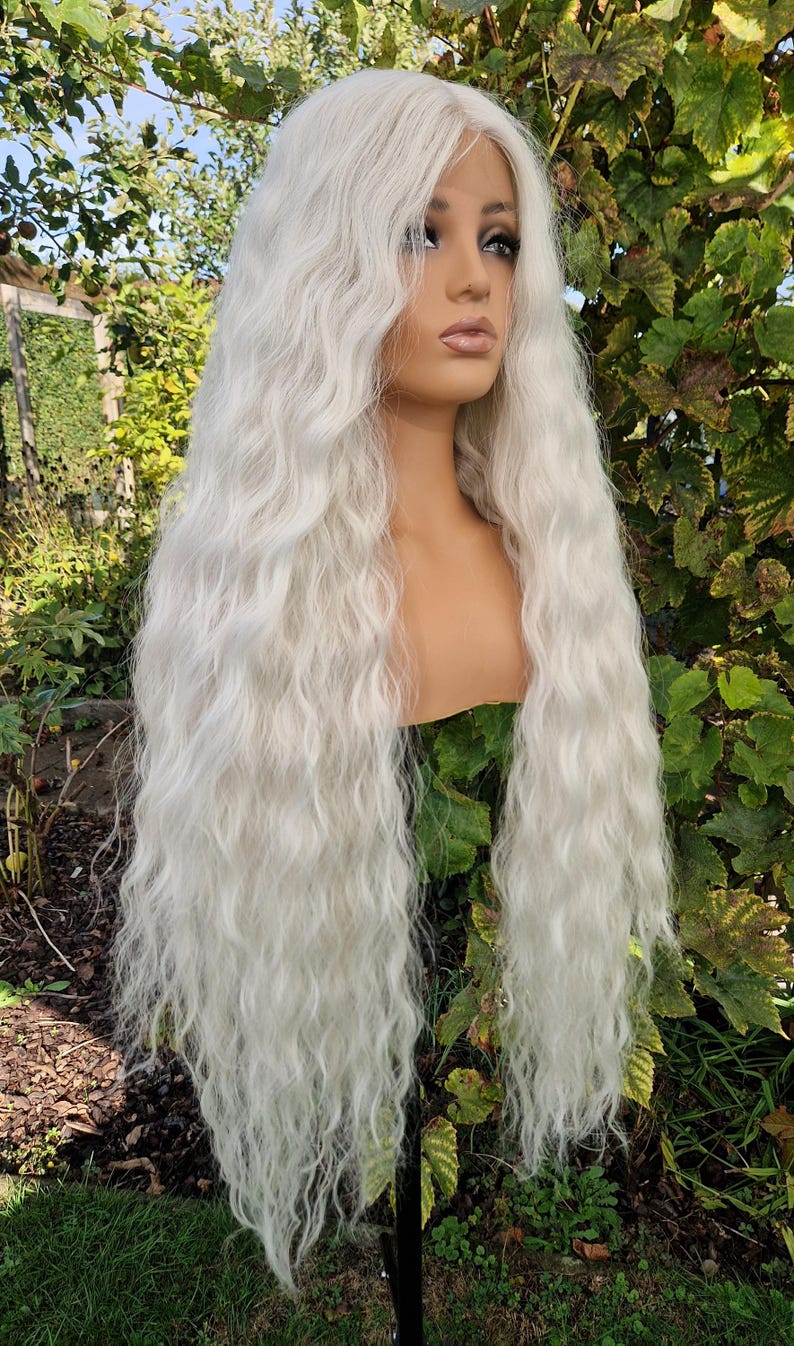 Rapunzel, Elf Wig, Emo Wig, Belle Lace Wig, Lace Front Wig, Platinum ...