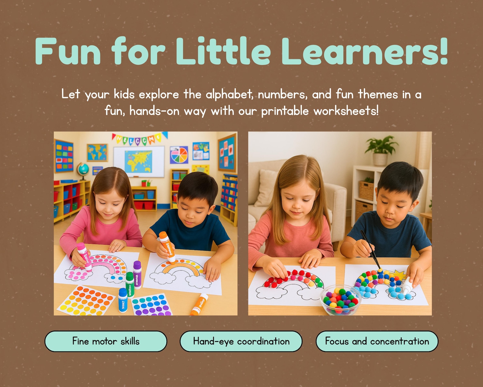 2000+ Do-a-dot Worksheets | Dot Marker Learning Pack for Preschool, Pre ...
