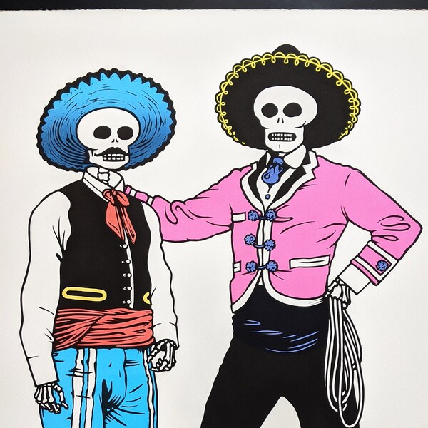 Linocut Print Mexico - Etsy