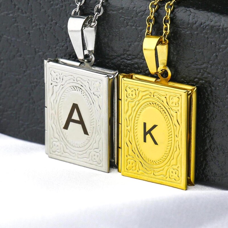 Book Necklace - Etsy