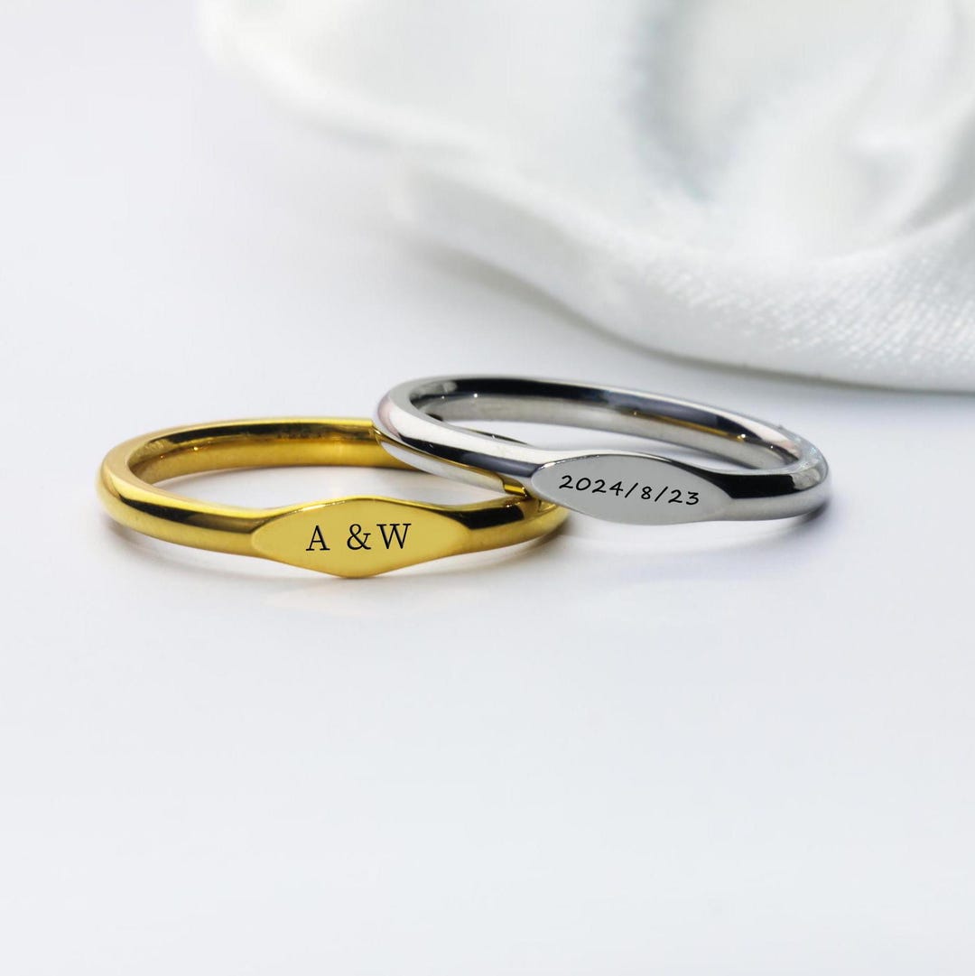 Custom Name Ring,stackable Name Ring, Dainty Name Ring,stackable ...