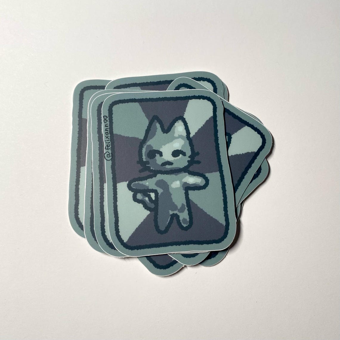Video Game Cat Sticker: Waterproof, Hobonichi Deco, Water Bottle Decals ...