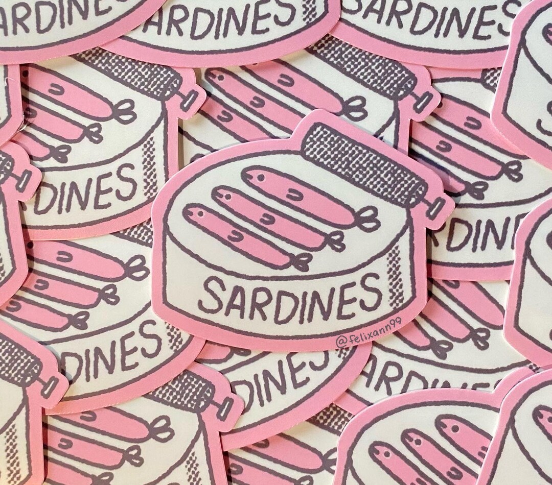 Sardines Vinyl Sticker Laptop Decal, Journal Deco - Etsy