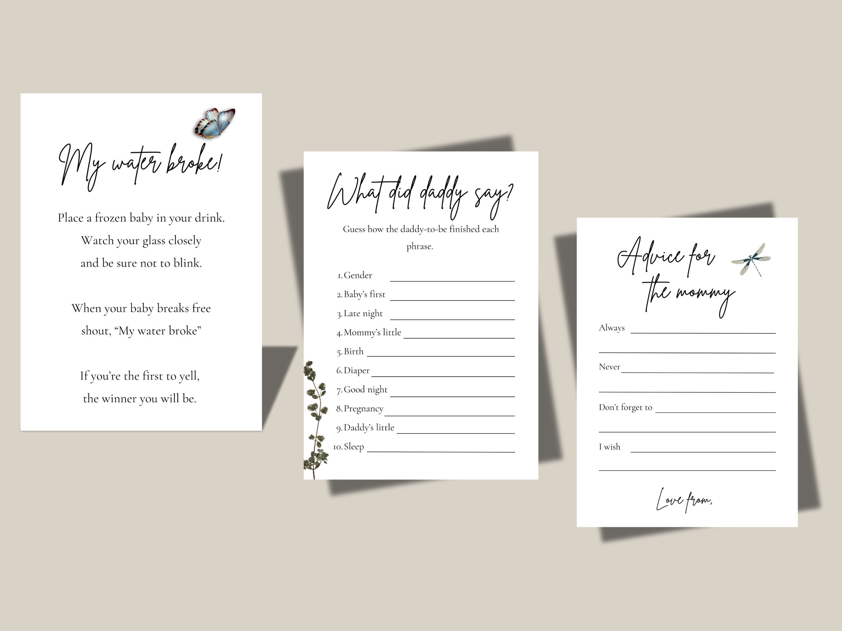Little Love Bug Baby Shower Games - Etsy