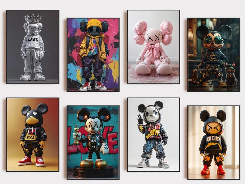 Hypebeast Figure Prints: Urban Street Culture Art (digital Download) - Etsy