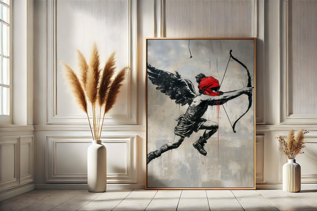 Banksy Cupid Graffiti Art Print: Urban Street Art (digital Download) - Etsy