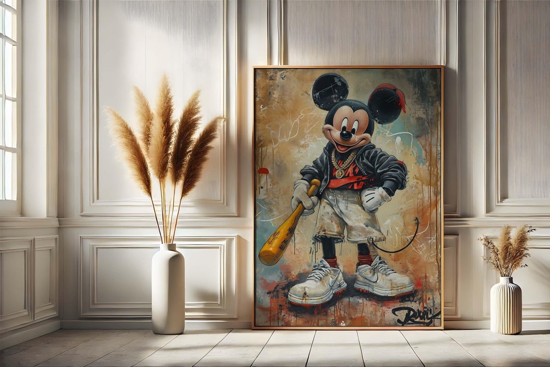 Graffiti Mouse Street Art Poster: Urban Hip-hop Decor (digital Download ...