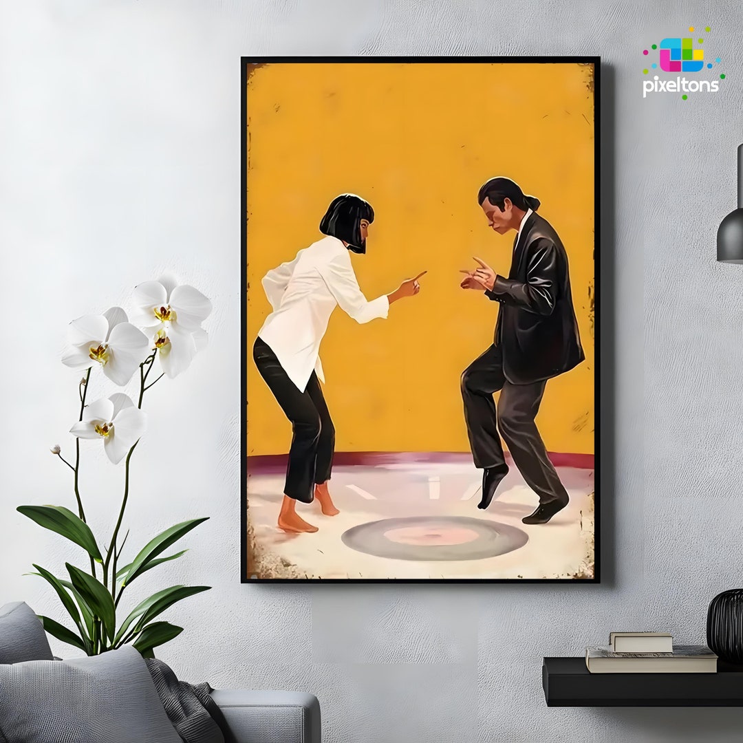 Mia and Vincent Dance Scene Wall Art Pulp Fiction Movie Poster ...