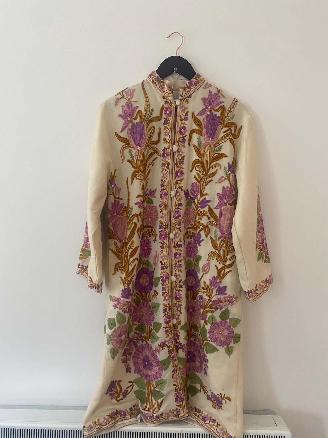 Vintage 1970s Embroidered Duster Jacket - Etsy