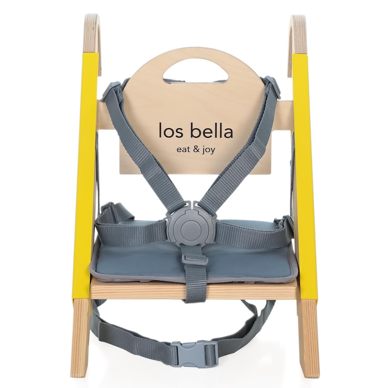 Los Bella Foldable Wooden Highchair: Portable Baby Feeding Chair - Etsy