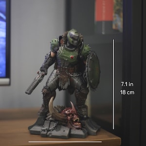 Doom: the Dark Ages Doomguy Slayer Figure | 3D Printed | 18cm / 7 in ...