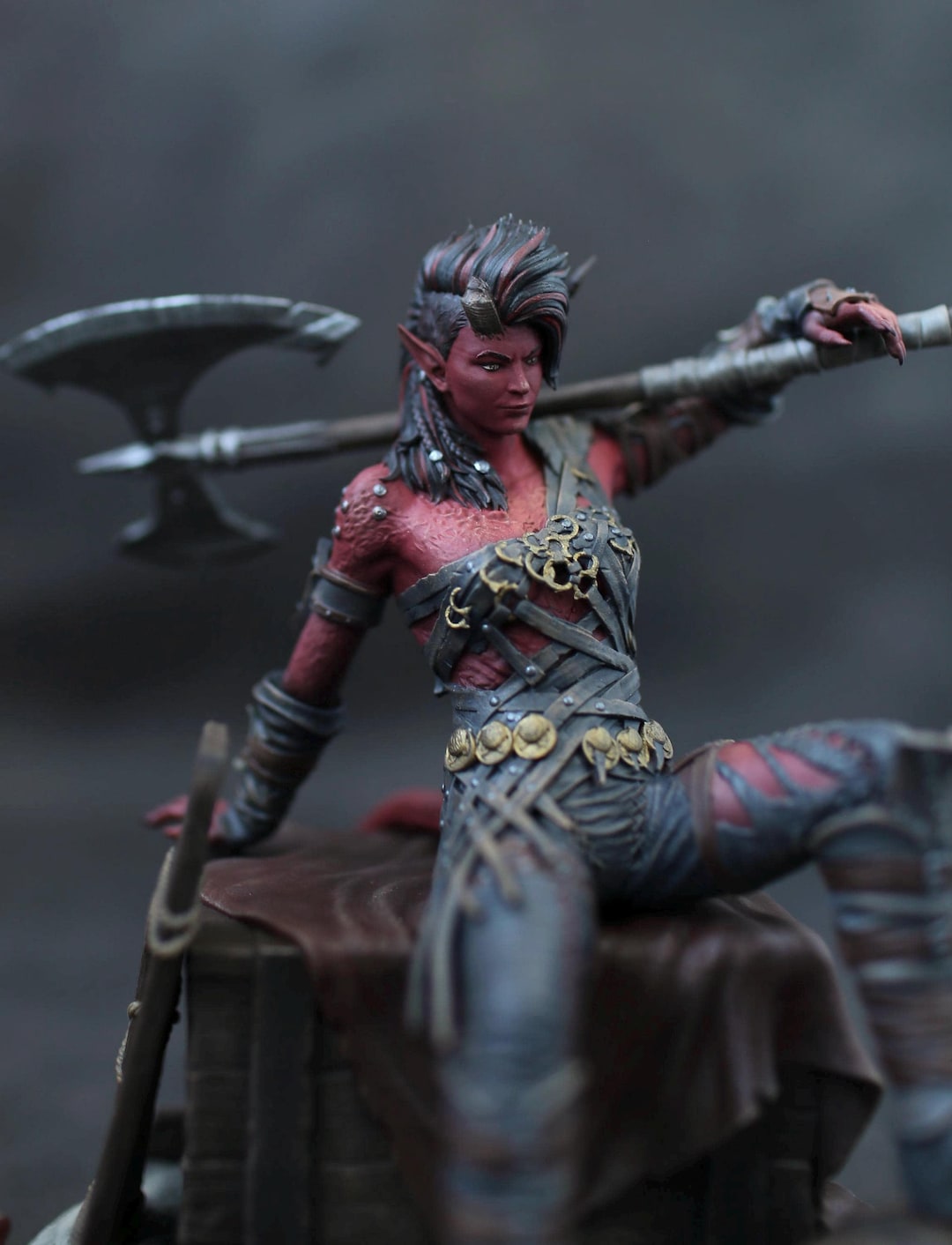 Karlach Baldurs Gate 3 Hand-painted Figurnie Figure Statuette 14cm - Etsy