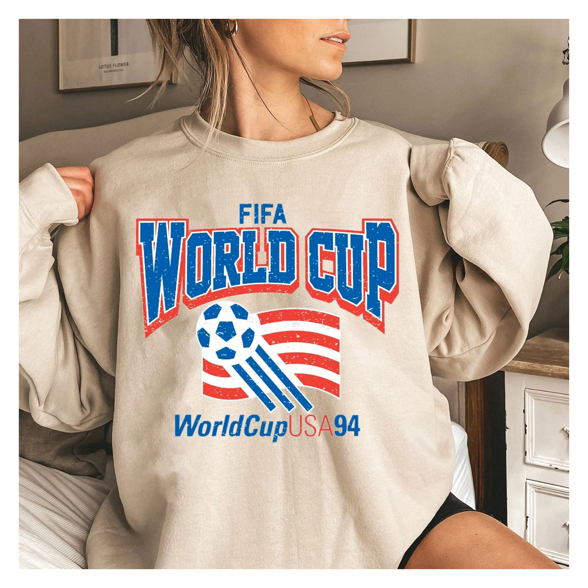 Vintage World Cup USA 1994 Sweatshirt, Retro World Cup USA 94 sold by ChaZhan | SKU 38645266 ...