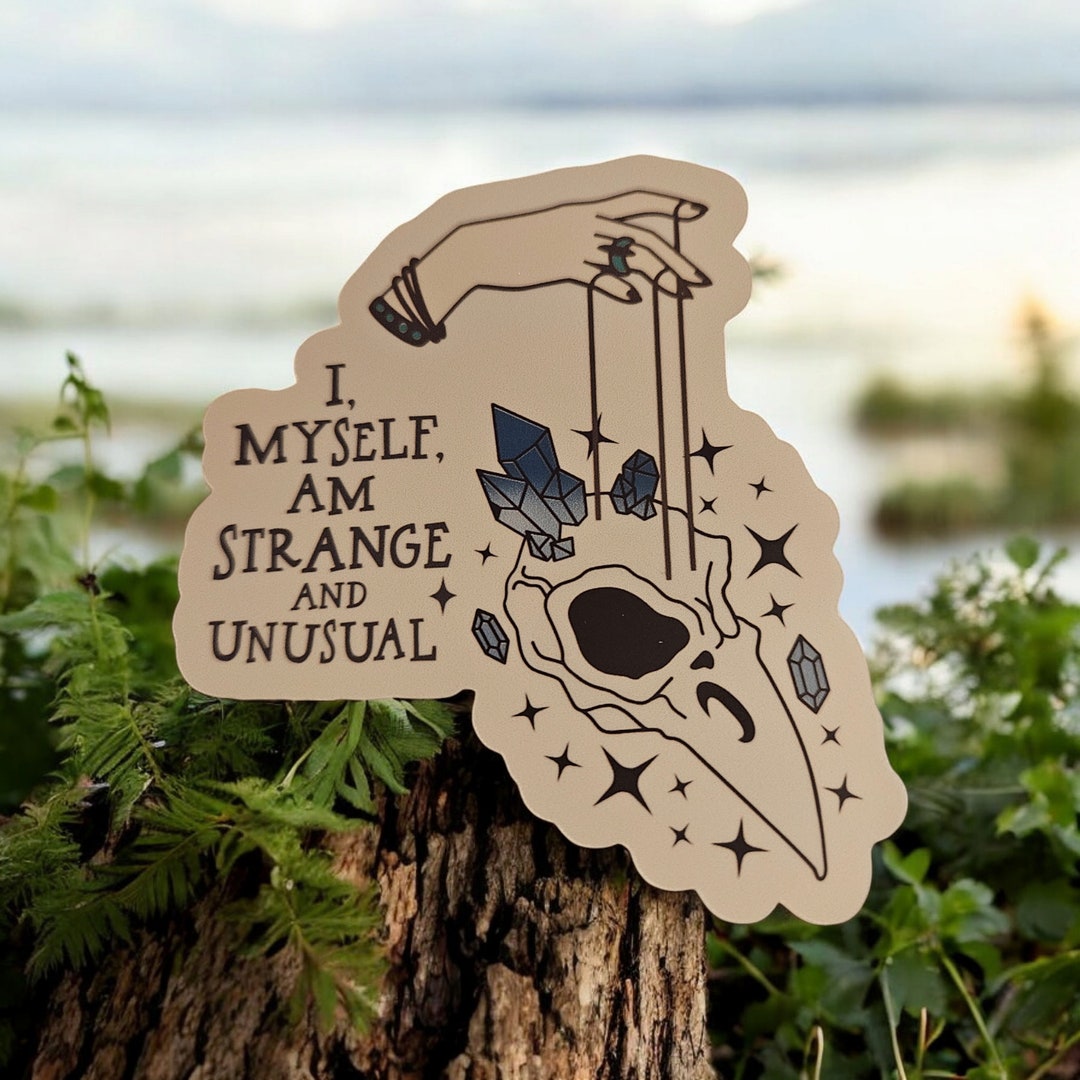 Sticker Skull Sticker Laptop Puppet Sticker Witch Custom Size Vinyl ...