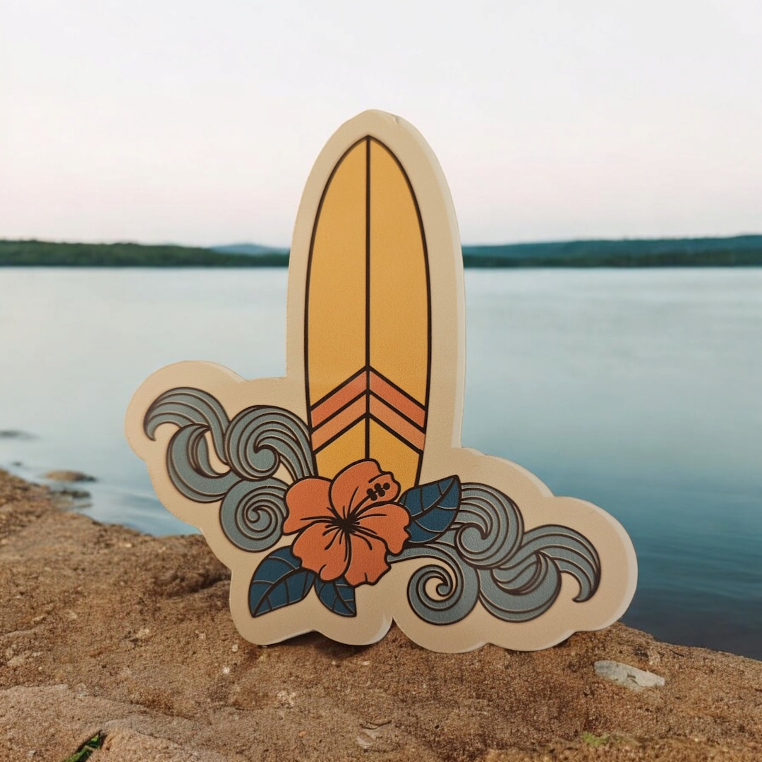 Sticker for Car Decal Surfboard Sticker Vintage Laptop Sticker ...