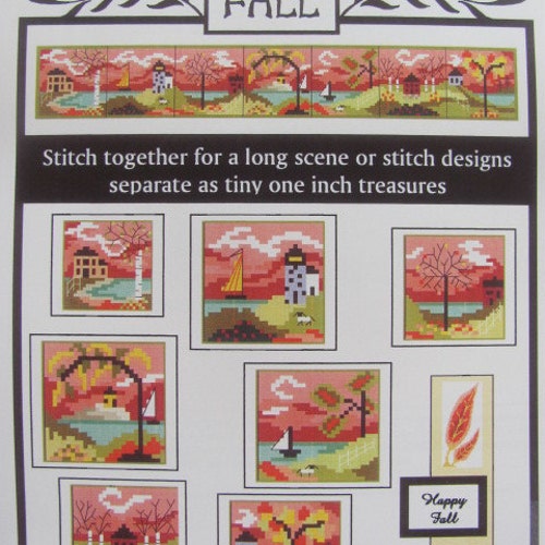 Stitch an Inch Fall Counted Cross Stitch Chart - Etsy