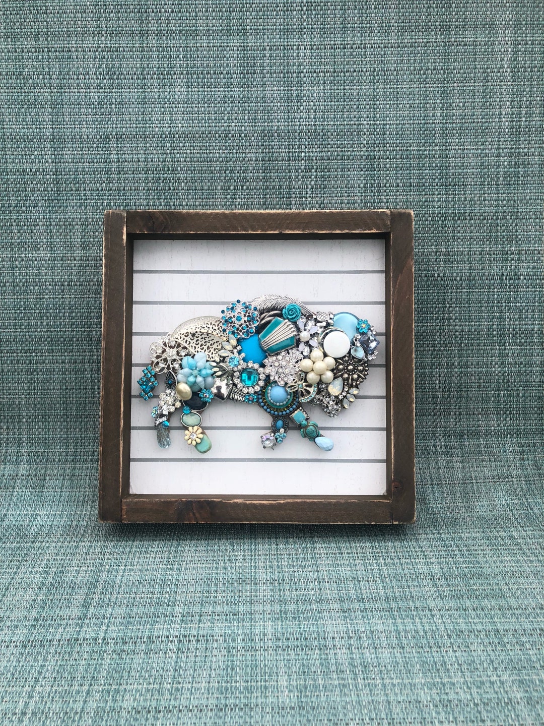 8x8 Wood Pallet- Blue and Pearl Buffalo **READ DESCRIPTION** - Etsy
