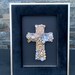 5x7 Framed Jewelry Cross- Jewelry Art **READ DESCRIPTION** - Etsy
