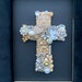 5x7 Framed Jewelry Cross- Jewelry Art **READ DESCRIPTION** - Etsy