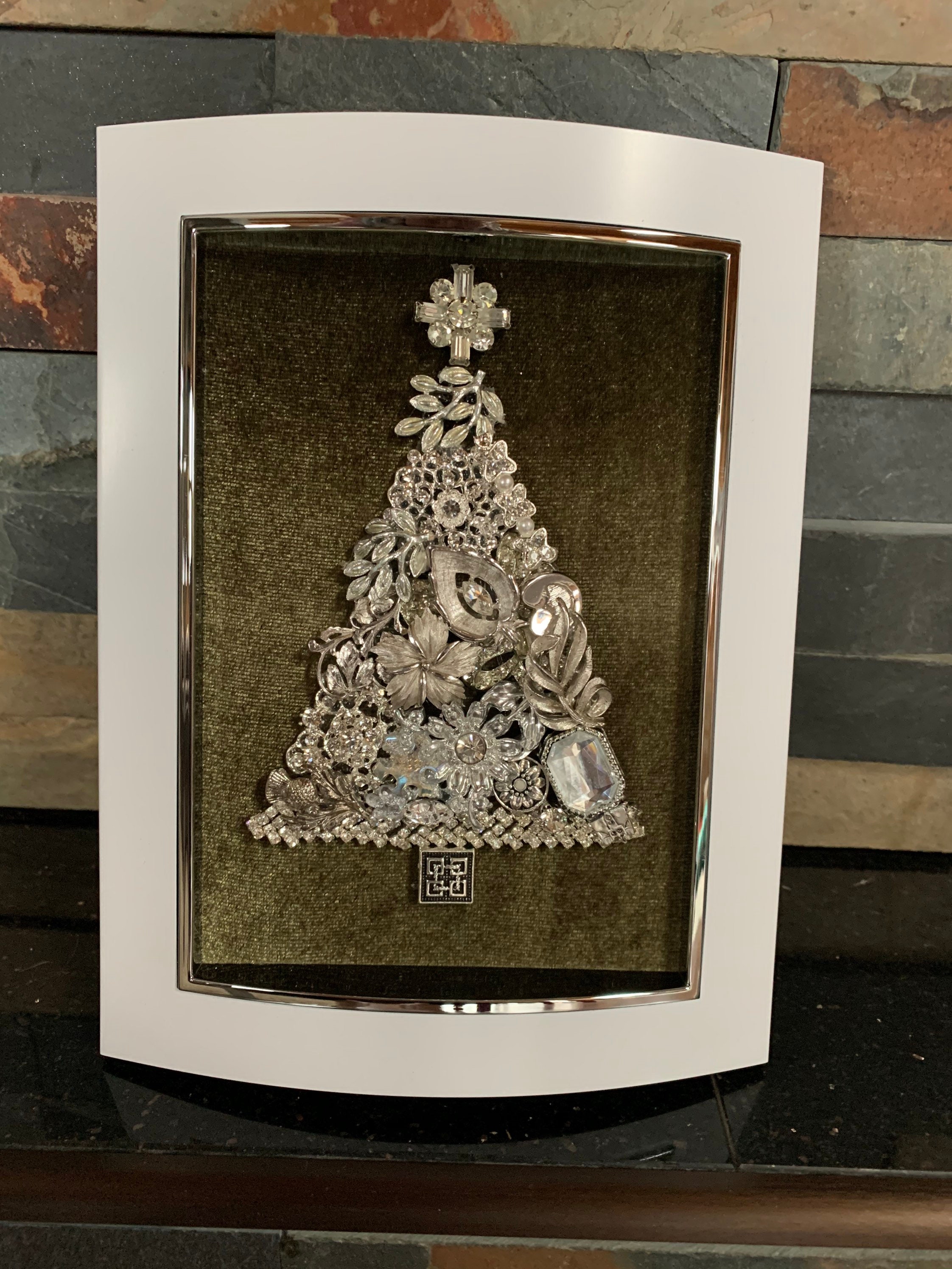 8x10 Framed Christmas Tree Jewelry Art - Etsy