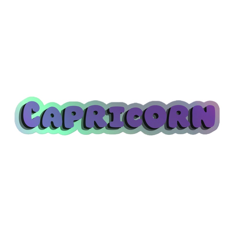 Custom Zodiac Sign Holographic Sticker - Etsy