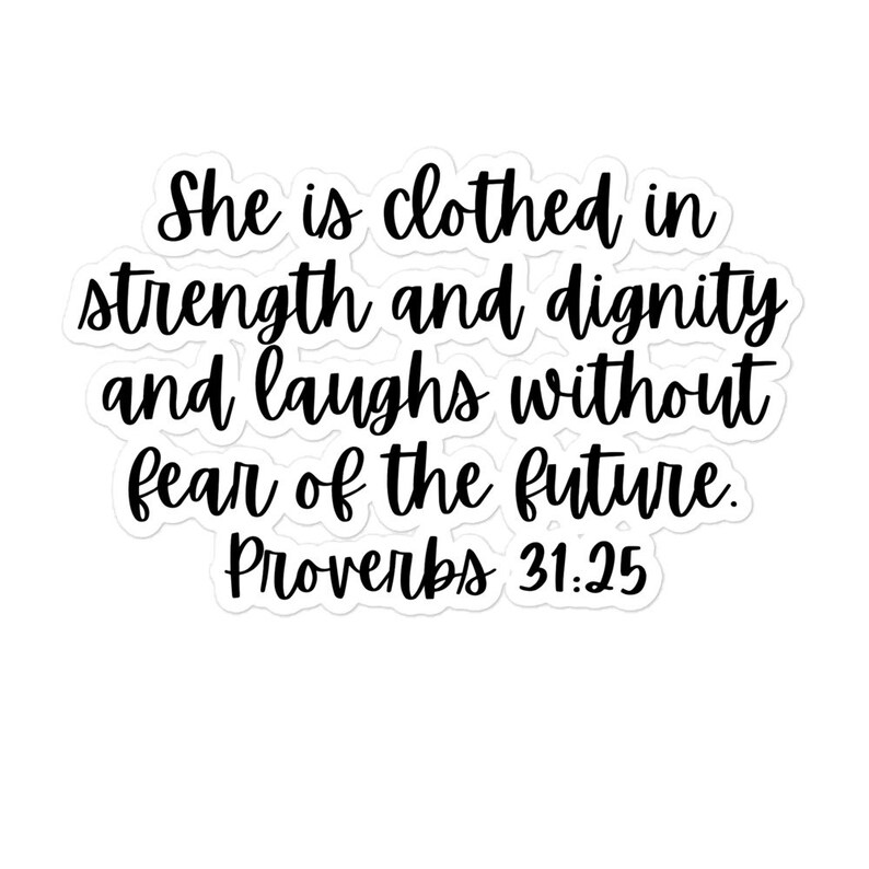 Custom Bible Verse Scripture Vinyl Sticker - Etsy