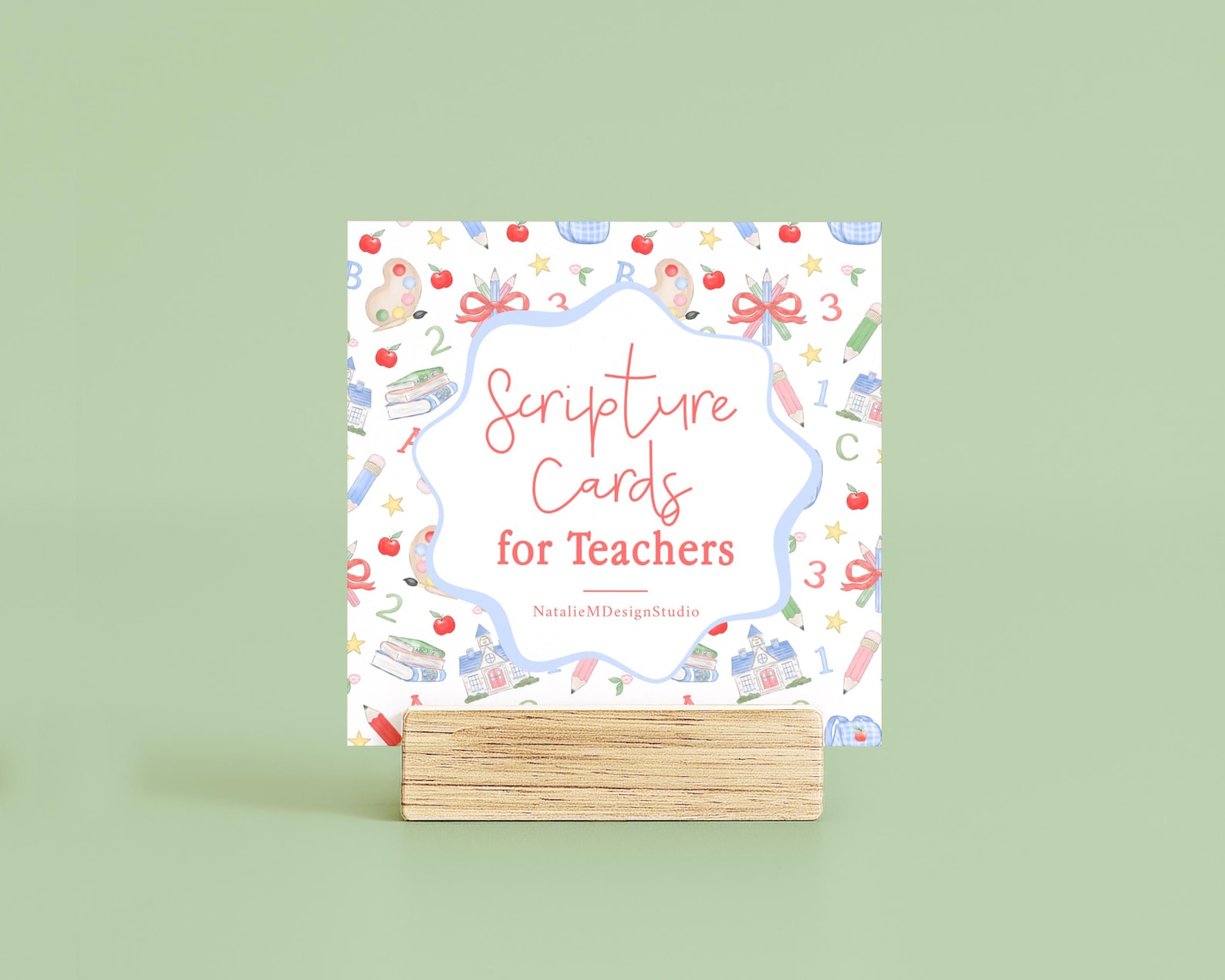 Scripture Cards for Teachers Set of 12 Cards With Acrylic Stand Teacher ...