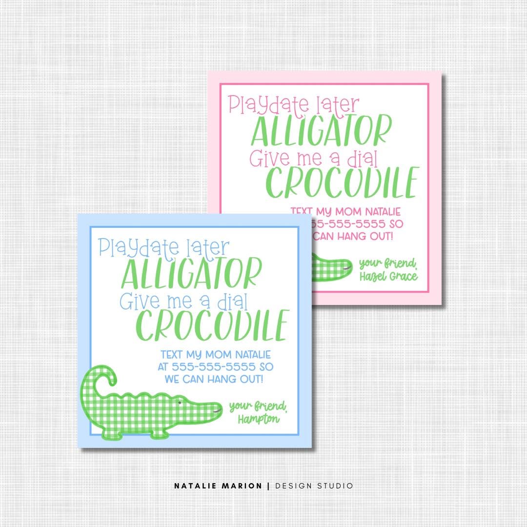 PRINTABLE Calling Cards for Kids Summer Break Phone Number Cards ...