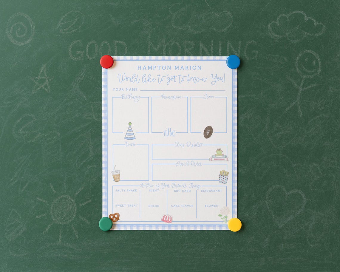 Editable Teacher Questionnaire, Back to School Teacher Survey, All ...