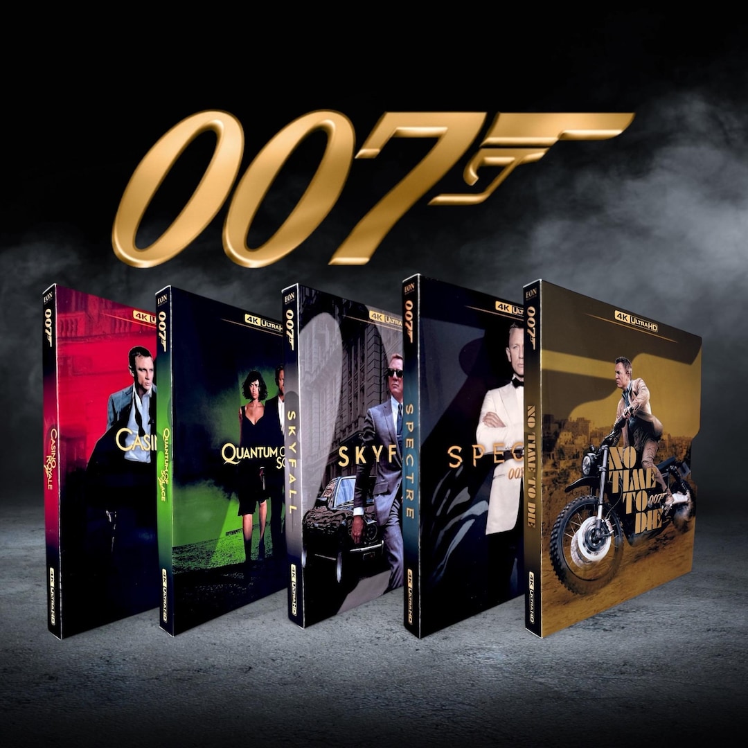 James Bond Daniel Craig Collection Custom Fullslip-style Slipcover Set ...
