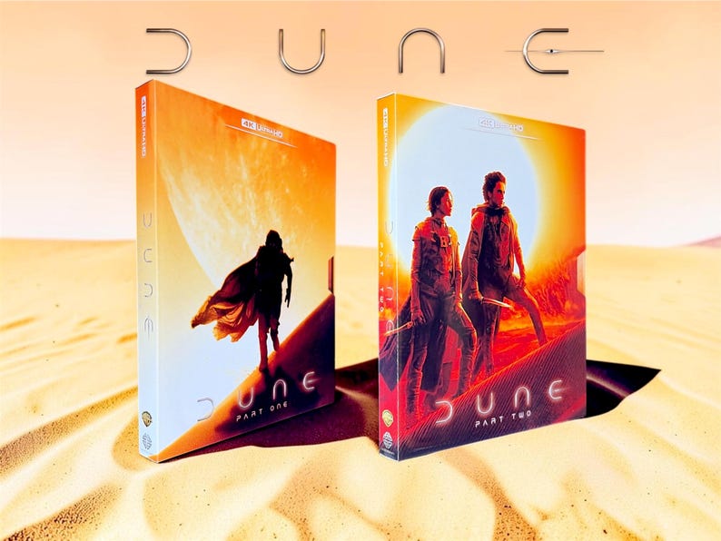 Dune Part One & Two 4K UHD Slipcover Collection (fullslip, Slim Inner ...