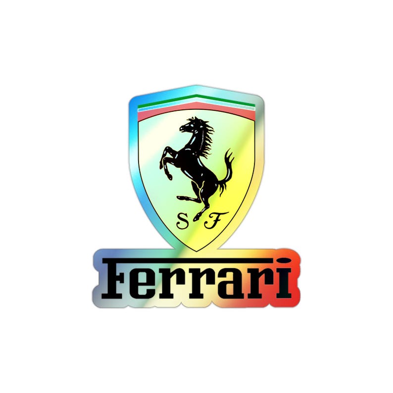 Ferrari Logo Stickers - Etsy