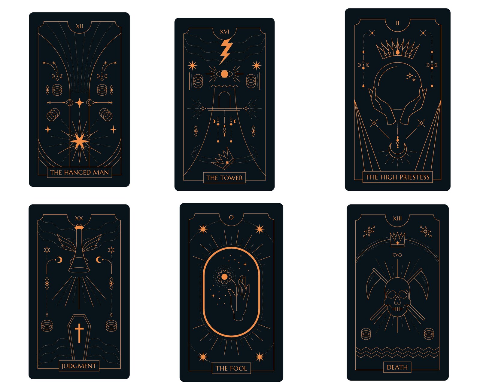 Tarot Cards Svg, Witch Tarot Svg, Major Arcana Svg, Celestial Tarot Svg ...