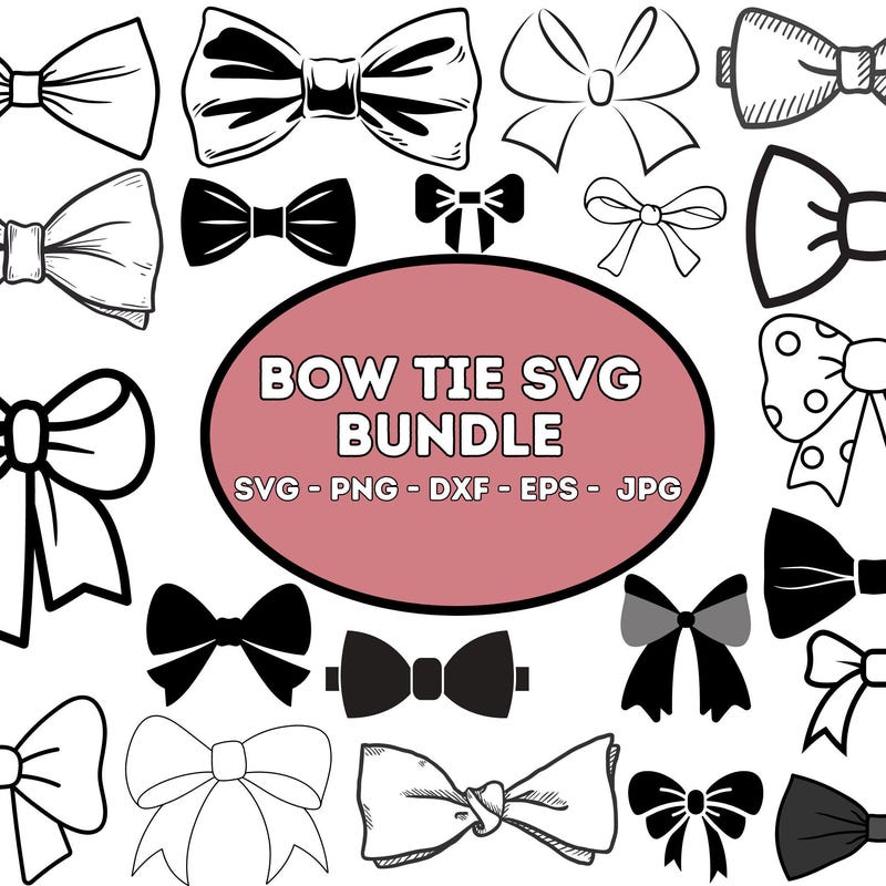 Hair Bow Svg - Etsy