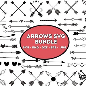 ARROW SVG Bundle, ARROWS Svg Cut Files for Cricut, Arrow Clipart ...