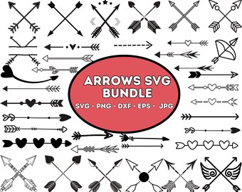 ARROW SVG Bundle, ARROWS Svg Cut Files for Cricut, Arrow Clipart ...