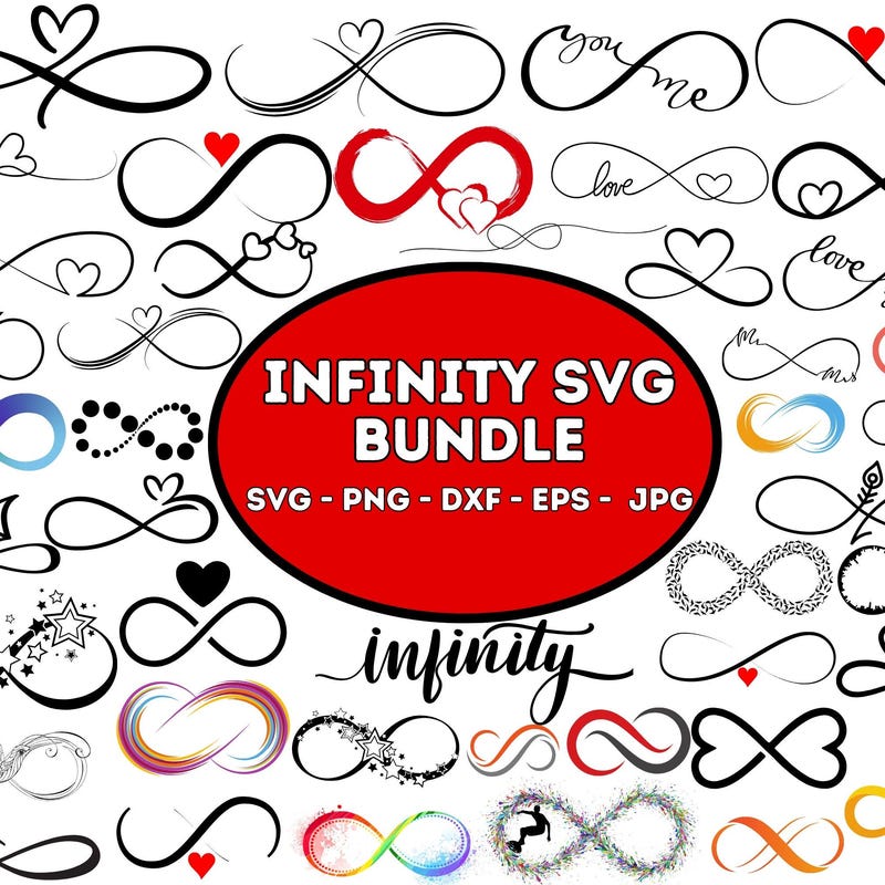 Infinity Heart Svg - Etsy