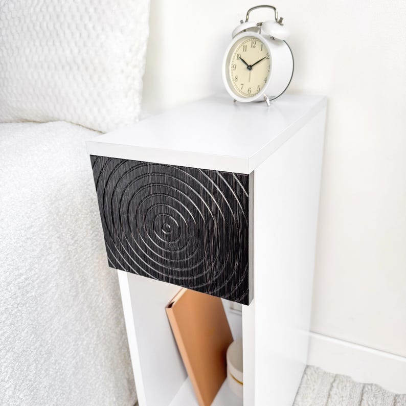 Narrow Bedside Table: Modern Minimalist Nightstand, Small Space ...