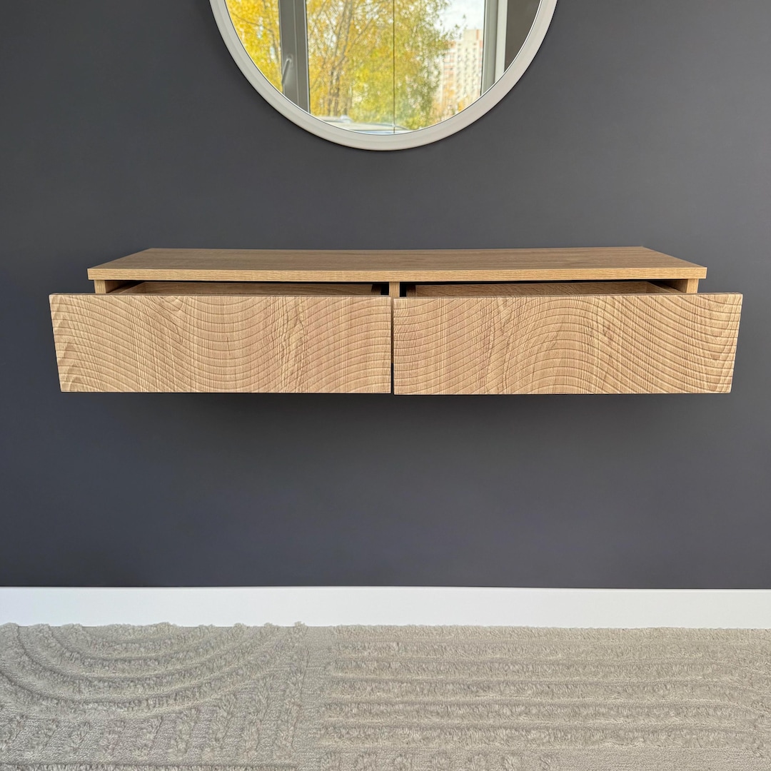 Thin Dressing Table, Narrow Console Table, Wall Mounted Desk, Floating ...
