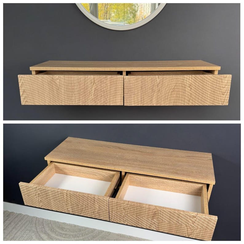 Vanity Table Floating Dressing Table Floating Shelf With Drawers ...